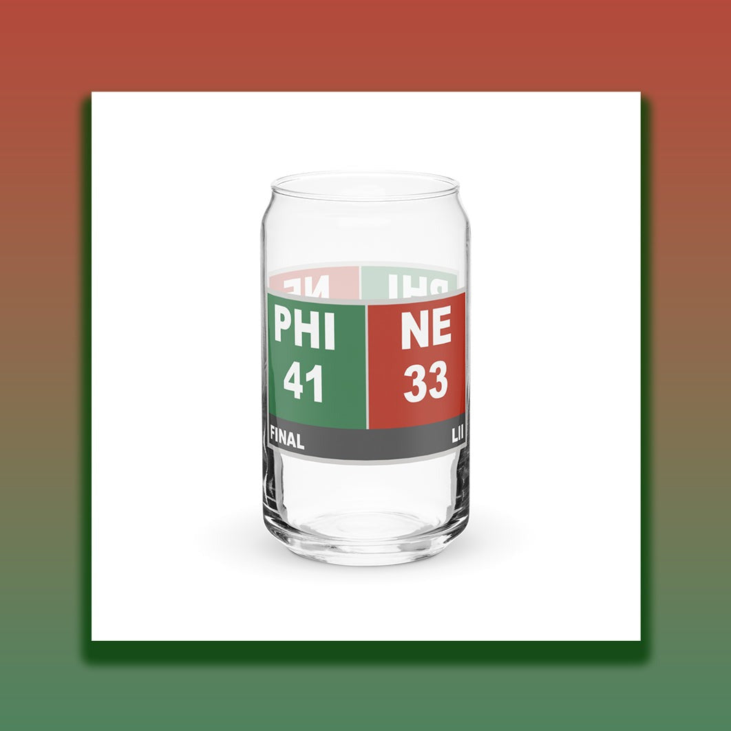 Final Score Pint Glass – Philly Drinkers