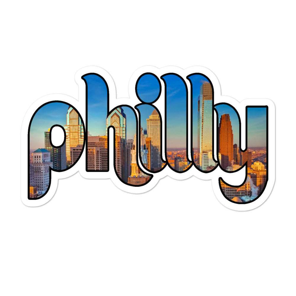Philly Skyline Sticker – Philly Drinkers
